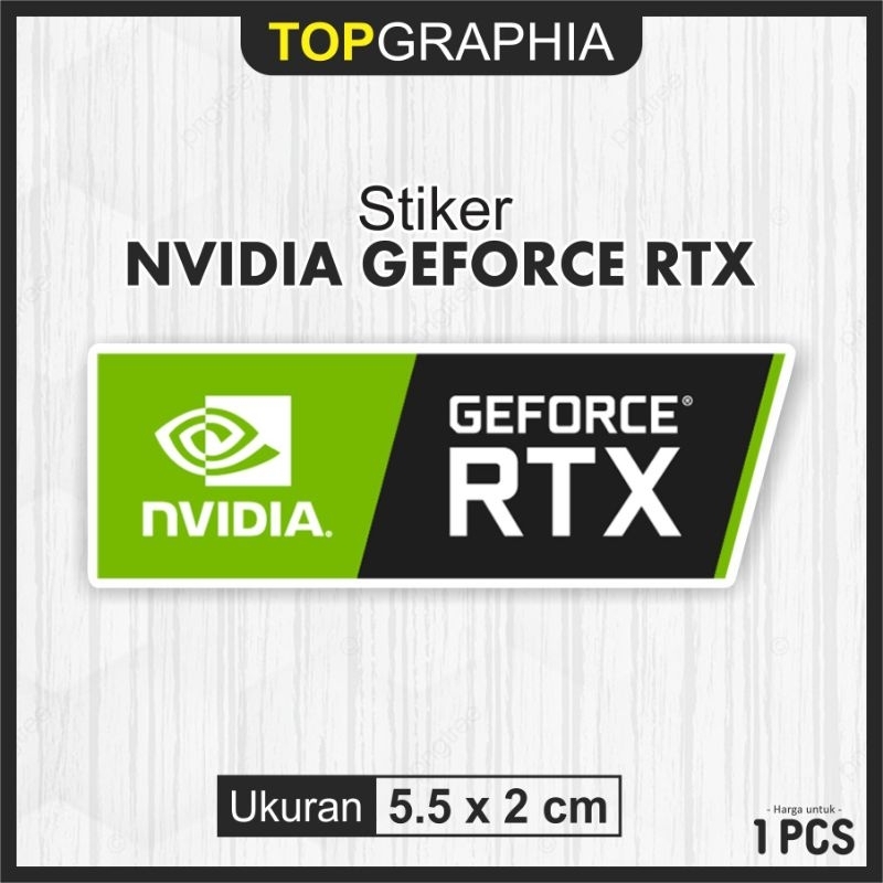 Jual Sticker Stiker Nvidia Geforce RTX / Stiker Prosesor Komputer ...
