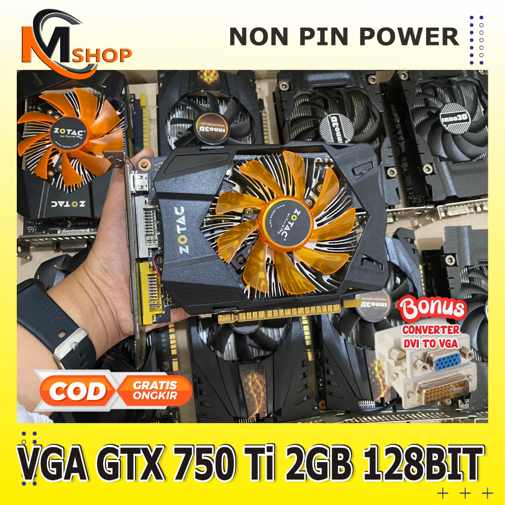 Jual VGA Card Gaming GTX 750 Ti 2GB | GTX 750 Ti 2 GB GDDR5 128Bit | Shopee Indonesia