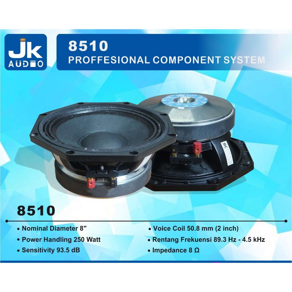 Jual Speaker 8 inchi Jk Audio 8510 Komponen 8in | Shopee Indonesia