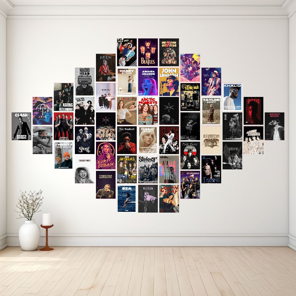 Jual Poster Dinding Aesthetic Bundle Music Isi 24/48 Poster | Poster ...