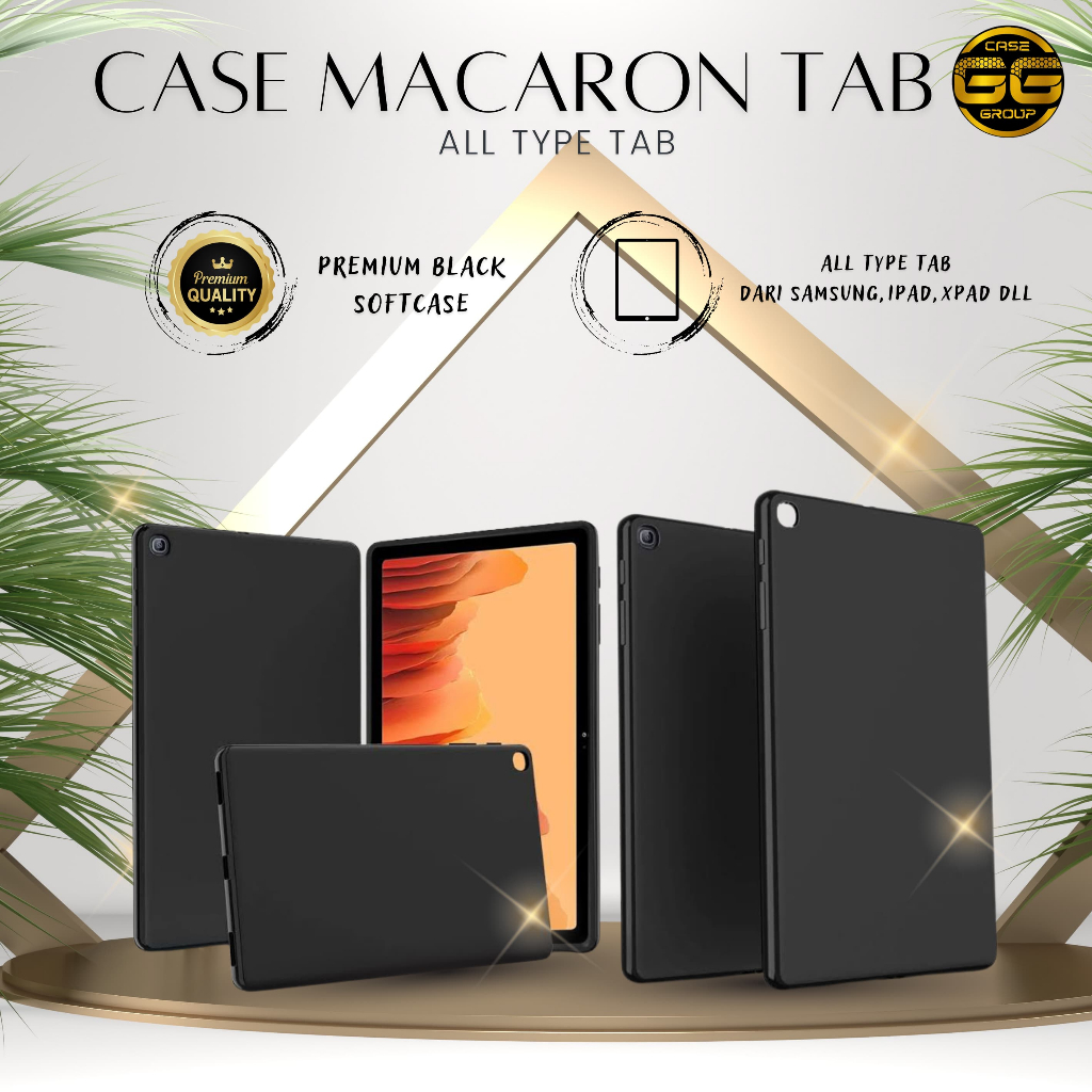 Jual CASE MACARON TAB PREMIUM BLACK SOFTCASE ALL TYPE TAB | Shopee ...