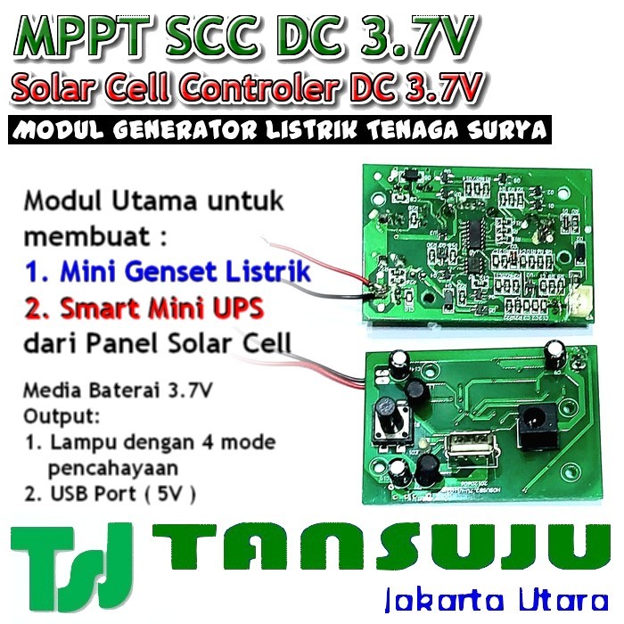 Jual Modul Smart Mini UPS Mini Genset MPPT SCC Solar Cell Controller 3 ...