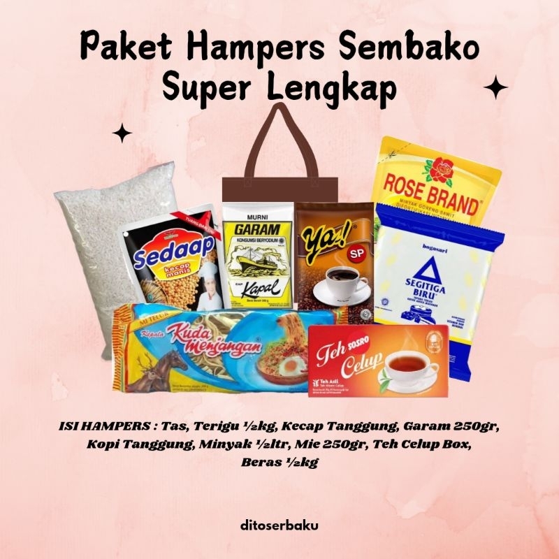 Jual Paket Hampers Super Lengkap (Sembako B) | Shopee Indonesia