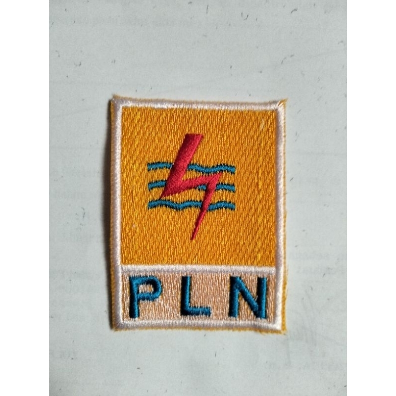 Jual BET BORDIR LOGO LAMBANG PLN TERBARU | Shopee Indonesia