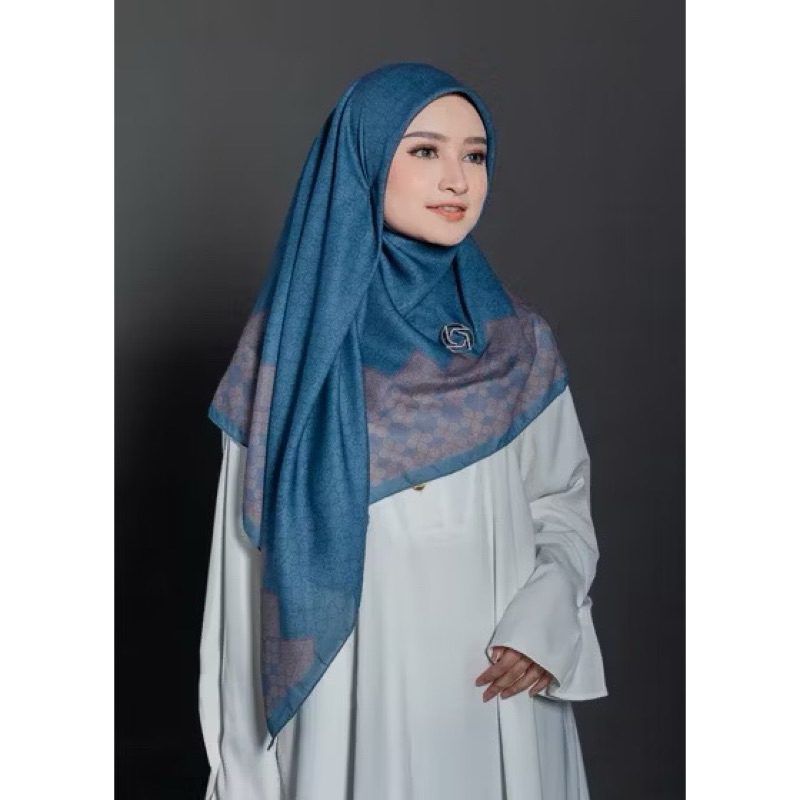 Jual ELZATTA KAILA FLOARE / MOZA BORDER METAL LOGO ( PLAT BESI ...
