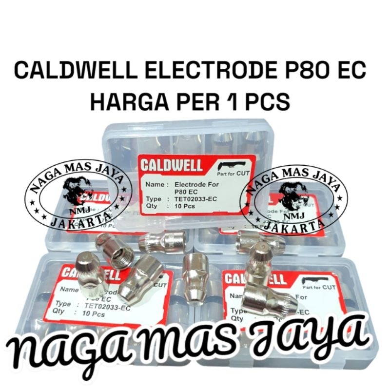 Jual CALDWELL ELECTRODE P80 EC PLASMA CUTTING CUT 100 / MATA PLASMA CUT ...