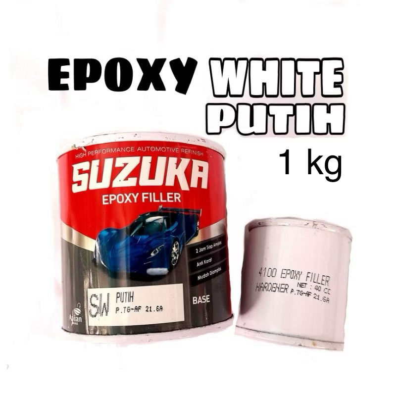Jual Suzuka Epoxy Filler White 1kg Epoksi Putih Poksi Poxy Primer ...