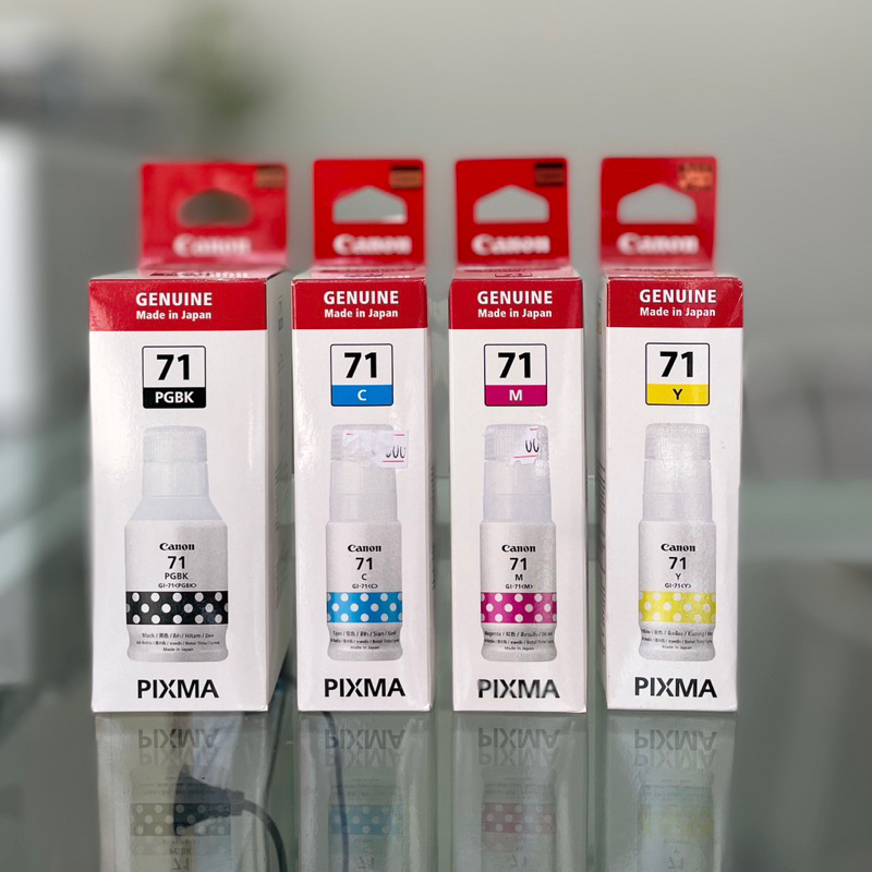 Jual Paket Tinta Canon 71 original black calor | Shopee Indonesia