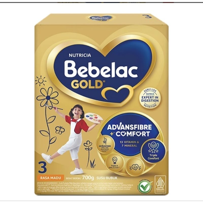 Jual Nutricia Bebelac Gold Rasa Madu Advansfibre + Comfort 700g ...