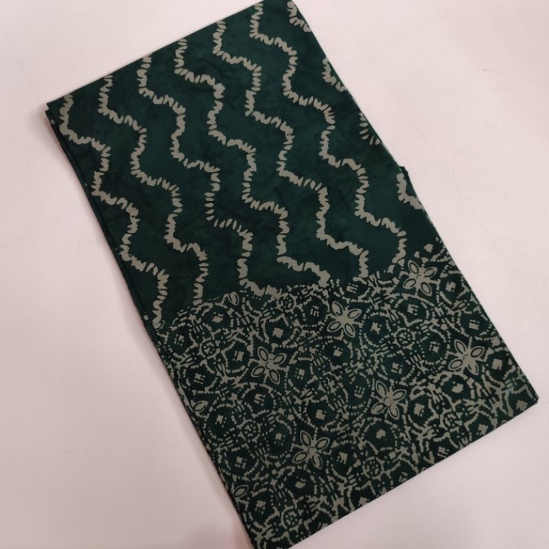Jual Kain batik cap jogja hijau motif salur tumpal nitik roda | Shopee ...