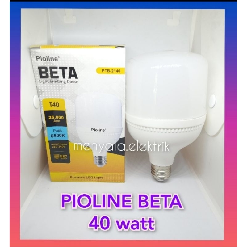 Jual Lampu LED Pioline Beta Putih 40 Watt / T40 Per Pcs | Shopee Indonesia