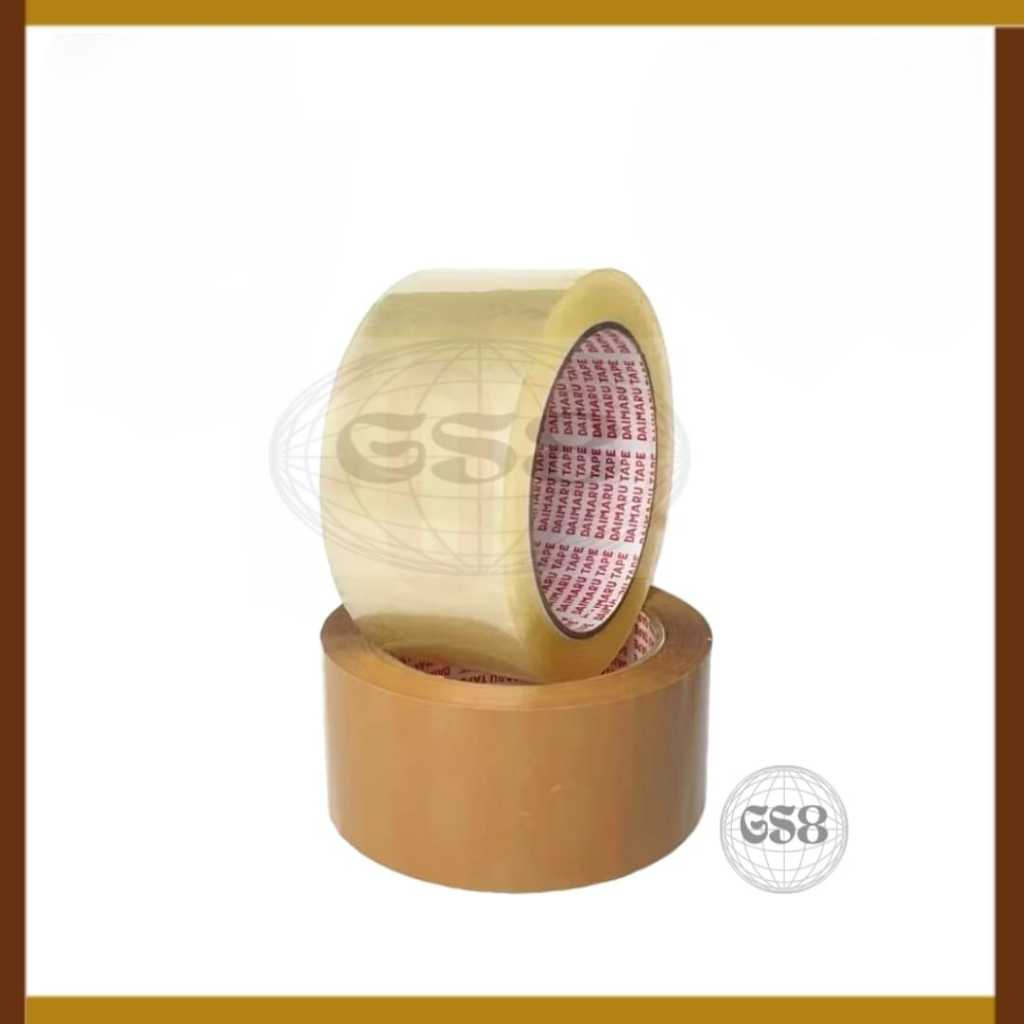 Jual (GS8)Lakban Bening Coklat 72Yard X 45Mm /Lakban Packing | Shopee ...