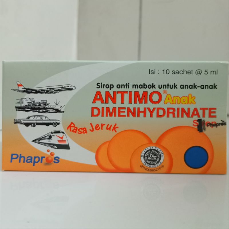 Jual ANTIMO ANAK CAIR RASA JERUK 1 BOX ISI 10 SASET @ 5 ml - MUAL ...