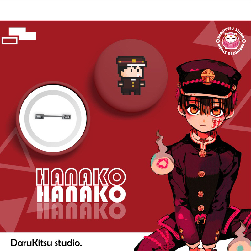 Jual Badge/Button Pin/Pins/Merchandie Anime/Merch/Jibaku Shōnen Hanako ...