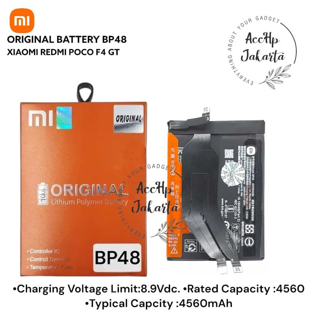 Jual Baterai Batre Poco F4 GT / Redmi K50 5G BP48 Batu Batrei BP 48 ...
