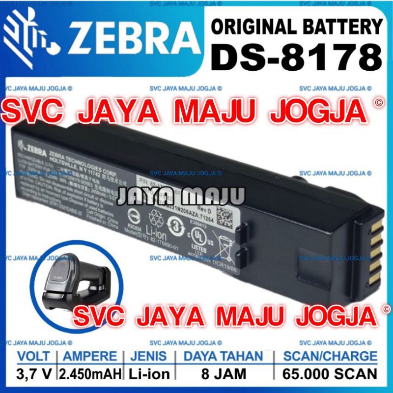 Jual [ SPAREPART 8178 ] ORIGINAL BATTERY ZEBRA DS 8178 || BARCODE ...