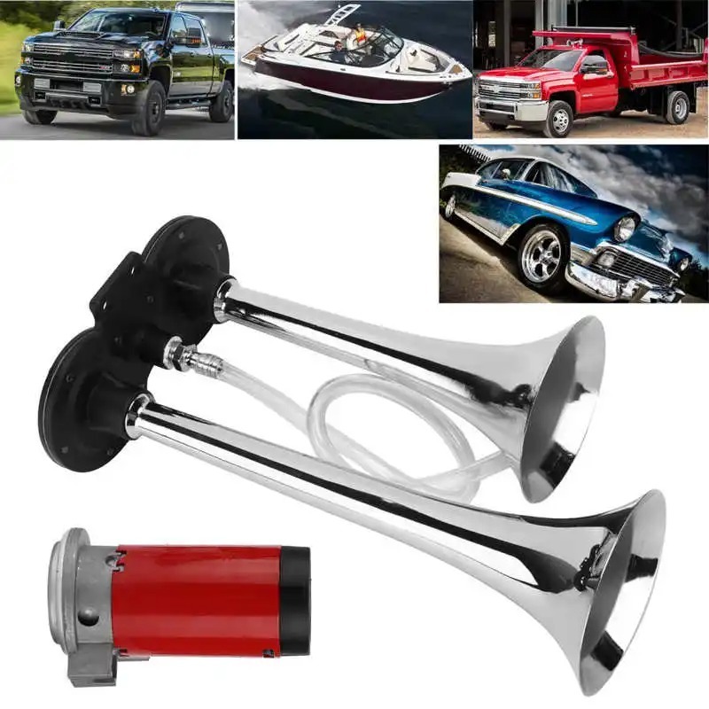 Jual Klakson Trompet Kapal Terompet Boat Bell Perahu Trumpet Mobil Dual ...