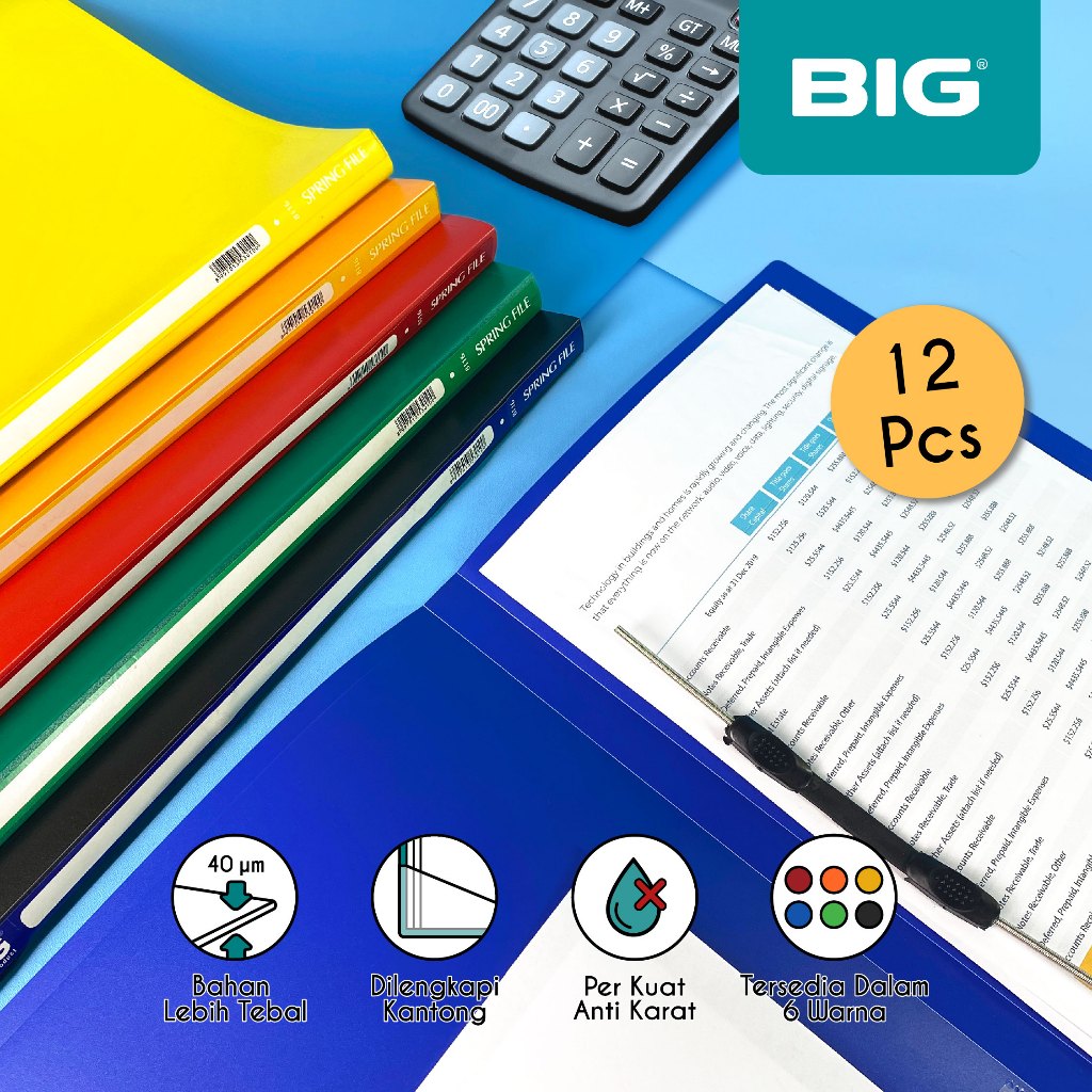 Jual 12 Pcs BIG Map Spring F4 Folio File Snel MF-8116 | Shopee Indonesia