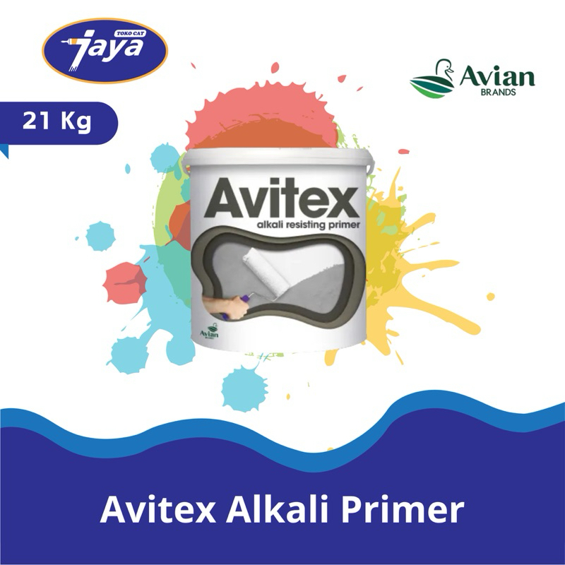 Jual Avian AVITEX ALKALI CAT DASAR Tembok Interior Exterior 21kg 21 Kg ...