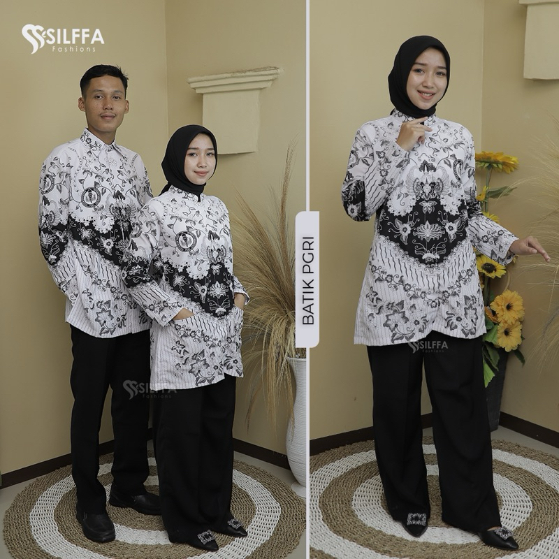 Jual Kemeja Batik PGRI dan Korpri Pria dan Wanita Terbaru Plus Furing. Batik Kerja PNS. Seragam ...