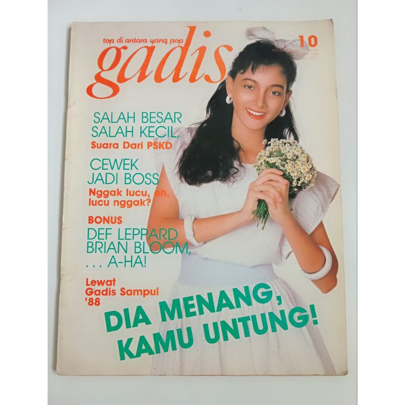 Jual Majalah Gadis Tahun 1988 Cover Karina Suwandi | Shopee Indonesia