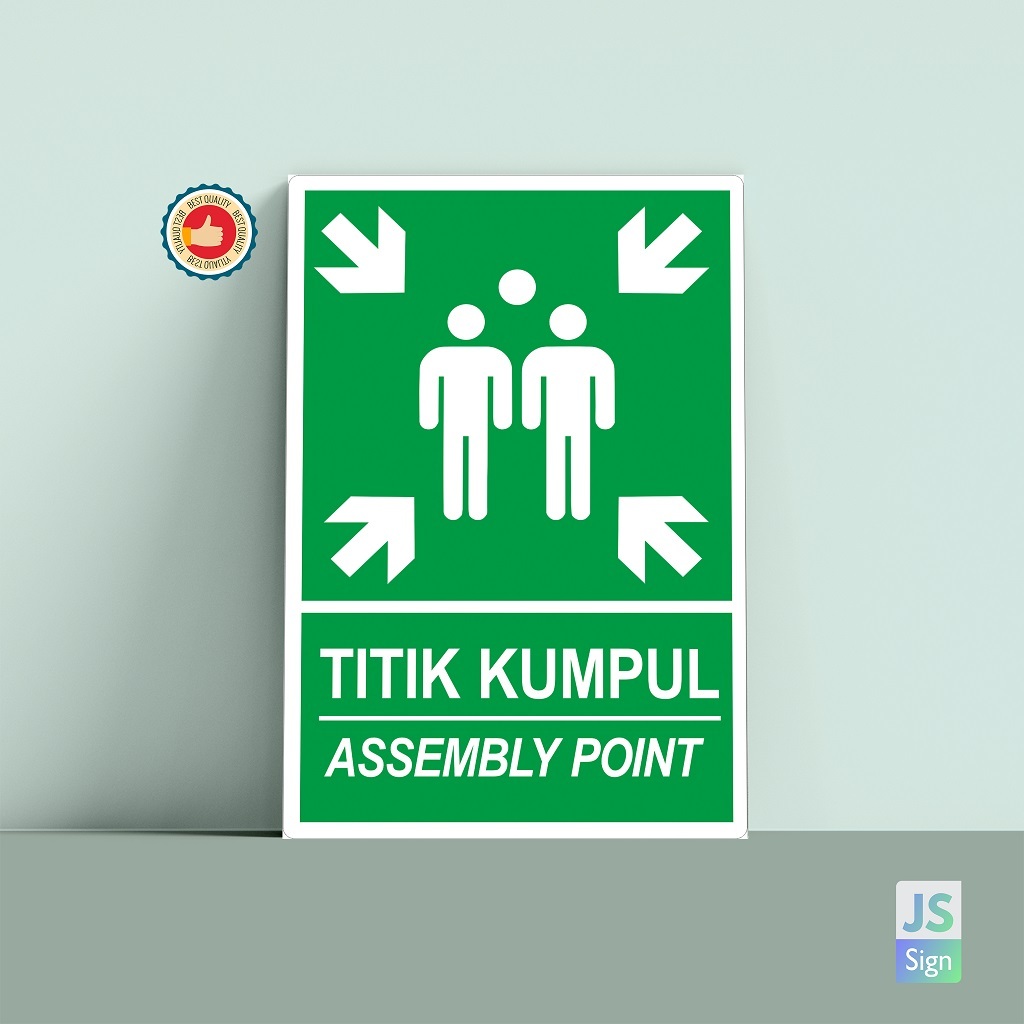 Jual SAFETY SIGN K3 - TITIK KUMPUL/ASSEMBLY POINT PLAT 2mm | Shopee ...