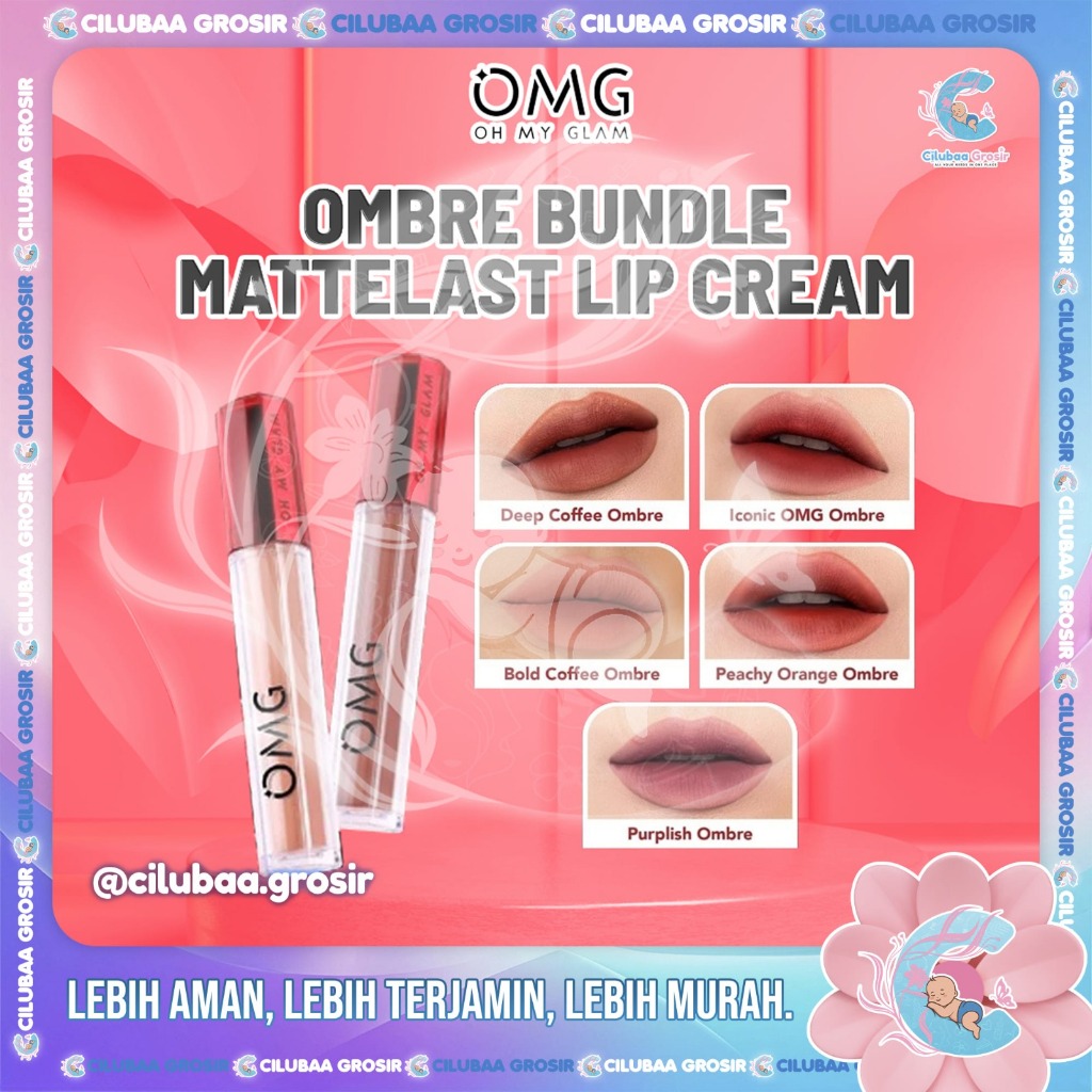 Jual OMG Oh My Glam Ombre Mattelast Lip Cream || Lipcream OMG Ombre Coffee Edition | Shopee ...