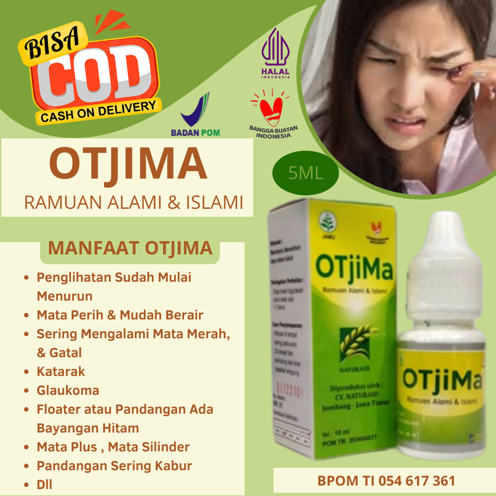 Jual Obat Tetes Mata Herbal OTJIMA // Atasi Mata Gatal, Berair, Terasa ...