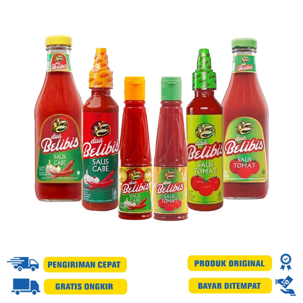 Jual Saus Dua Belibis - Saos Tomat | Saos Cabe Botol - 135 ML | 235 ML ...