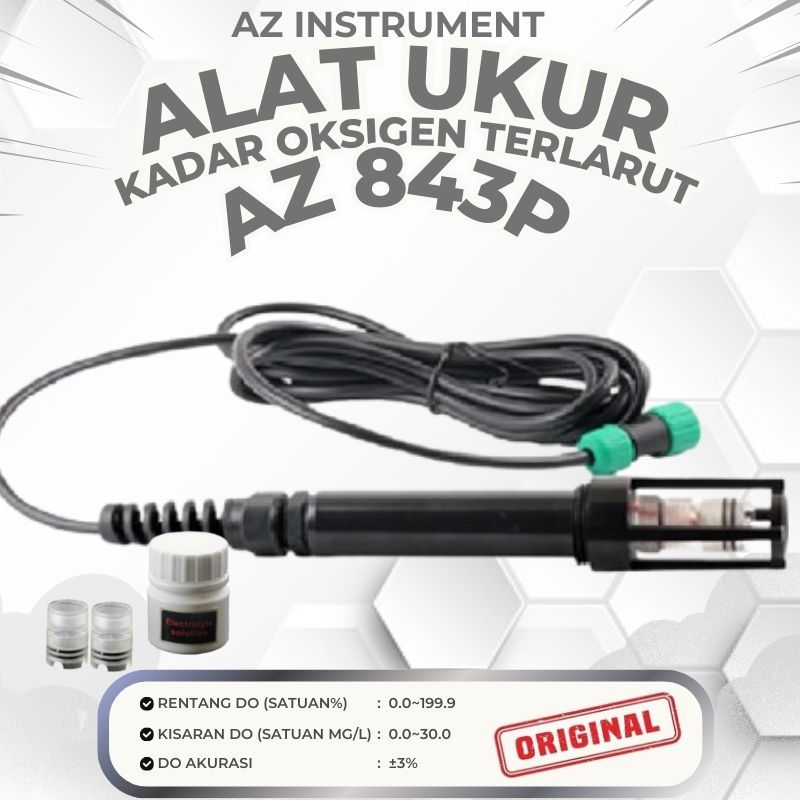 Jual Alat Ukur Oksigen Terlarut Instrument AZ 843P Original Digital ...