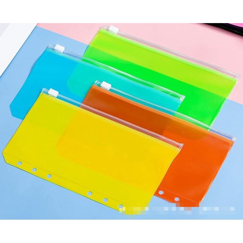 Jual Ziplock Binder A6 dan A5 Warna Warni Binder Tabungan Binder ...