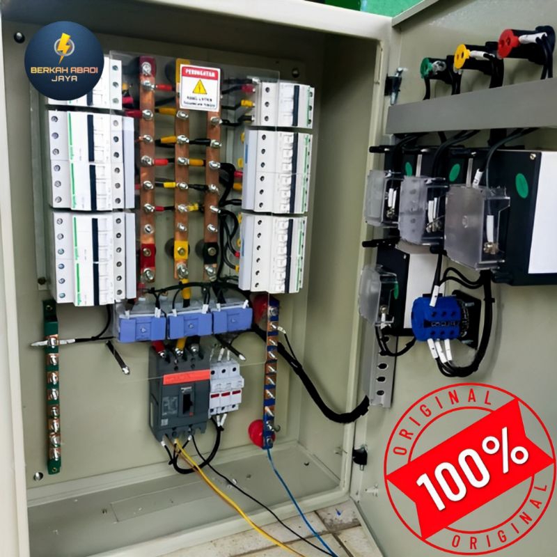 Jual panel distribusi 3phase 60a analog meter panel sdp panel pembagi ...