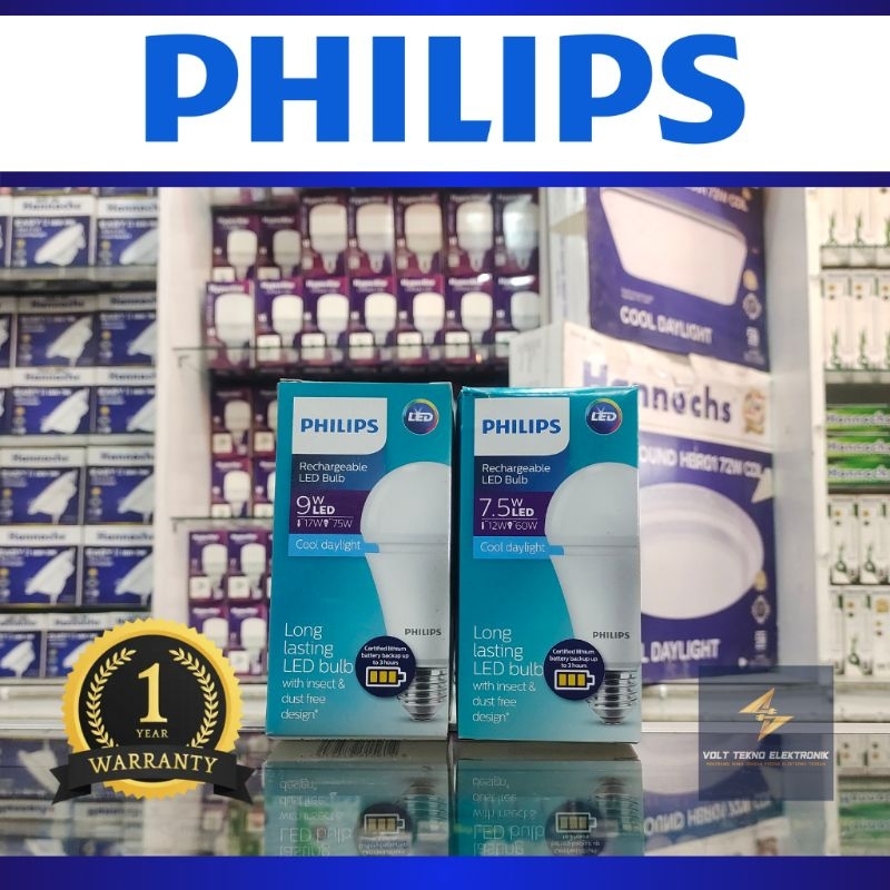 Jual Lampu Philips Emergency LED Bulb 7,5W/9W | Shopee Indonesia
