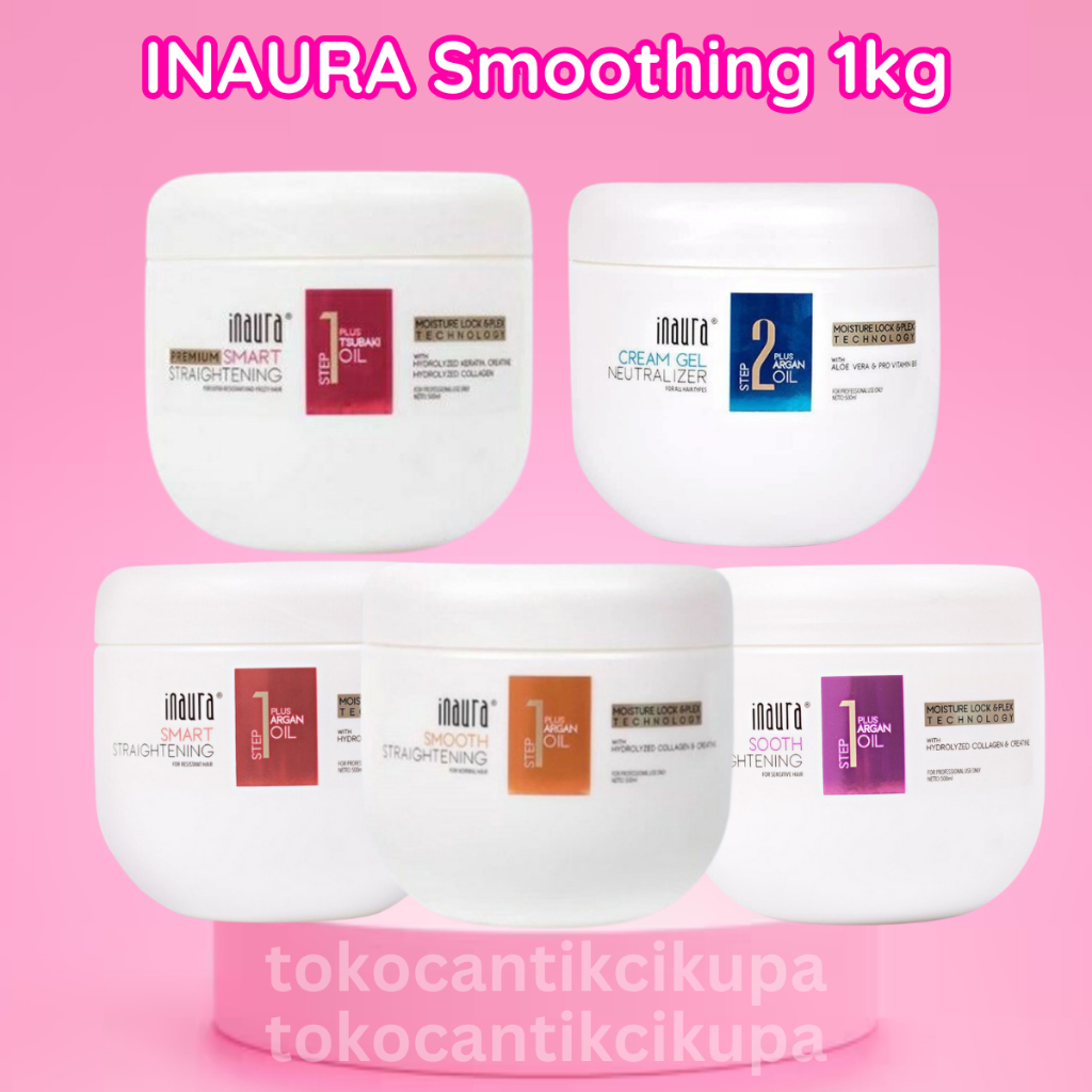 Jual INAURA Smoothing Rambut Step 1 1kg PREMIUM SMART, SMART, SMOOTH ...