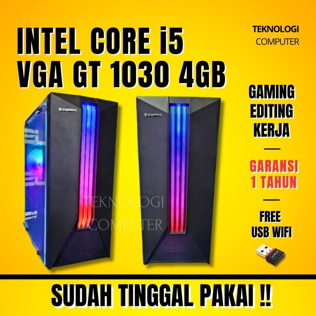 Jual Core i5 ‖ VGA GT 1030 ‖ PC Only ‖ Gaming Editing Rendering ‖ CPU Komputer Rakitan | Shopee ...
