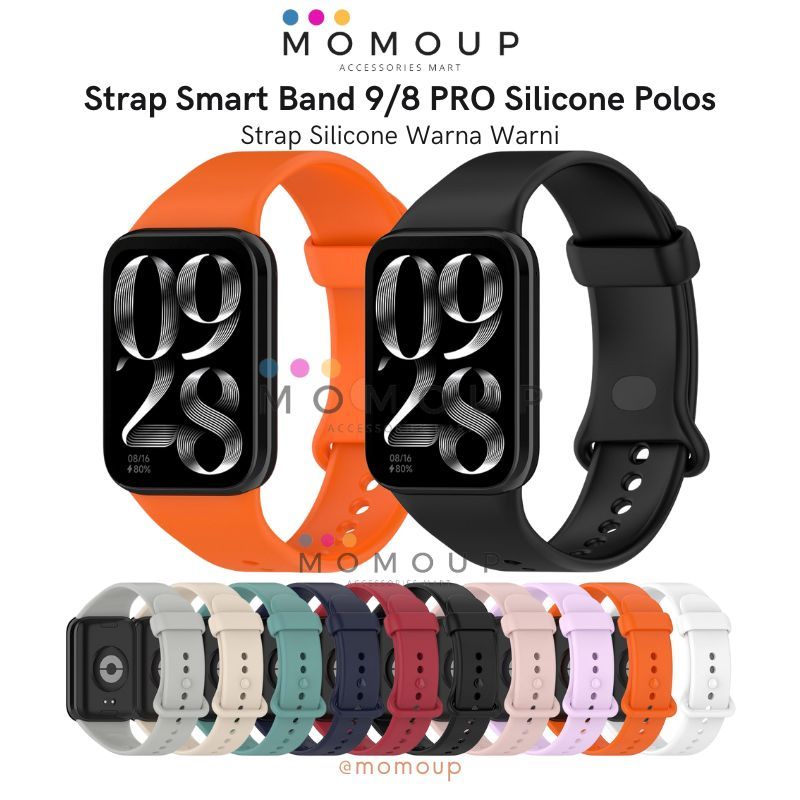 Jual AM Strap Smart Band 9 PRO Siilcone Tali Pengganti Xiaomi Smart Band 8 PRO Strap Smart Band ...