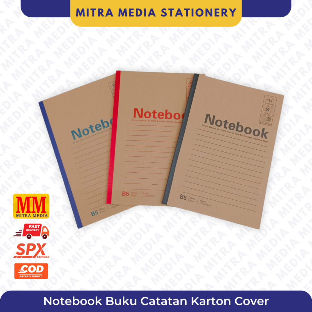 Jual Notebook B5 Buku Catatan Karton Cover Kraft | Shopee Indonesia