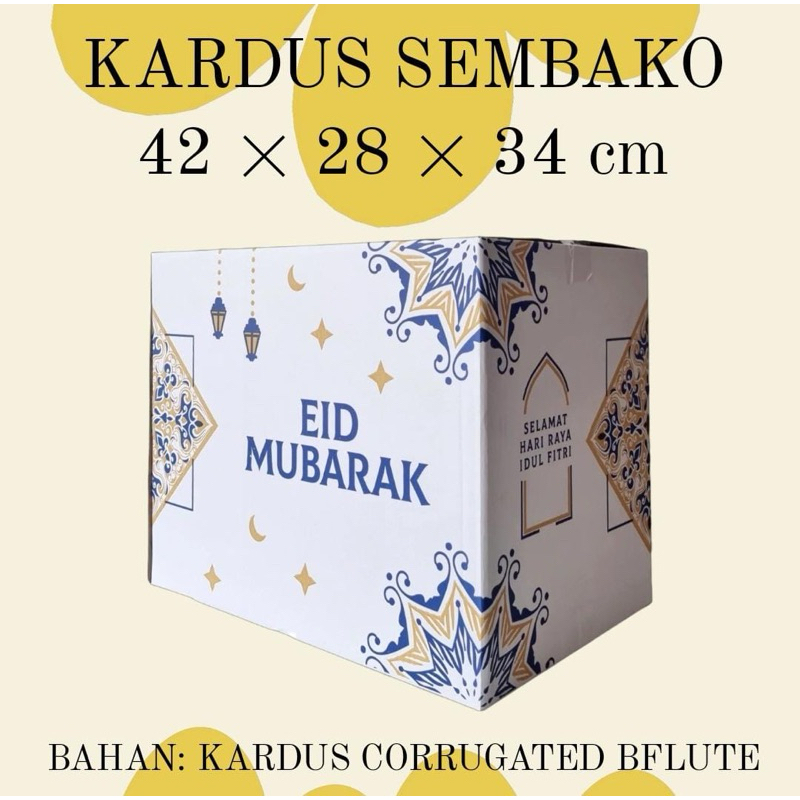 Jual (MIN ORDER 5 PCS) DUS SEMBAKO LEBARAN IDUL FITRI 42x28x34 / BOX ...