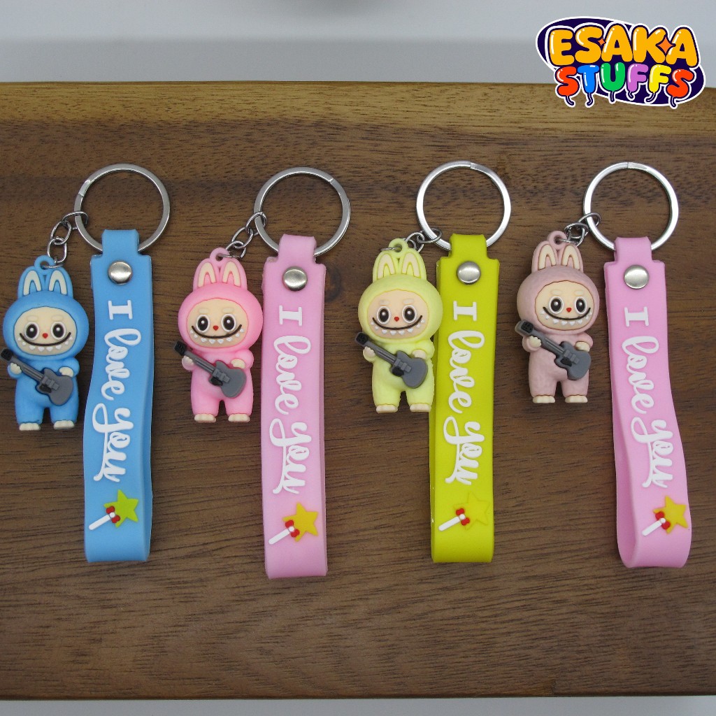 Jual Gantungan Kunci Keychain Karakter Labubu Gitar 065 | Shopee Indonesia
