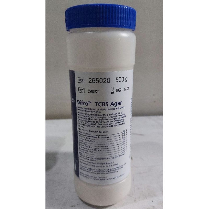 Jual TCBS agar Difco 500gram | Shopee Indonesia