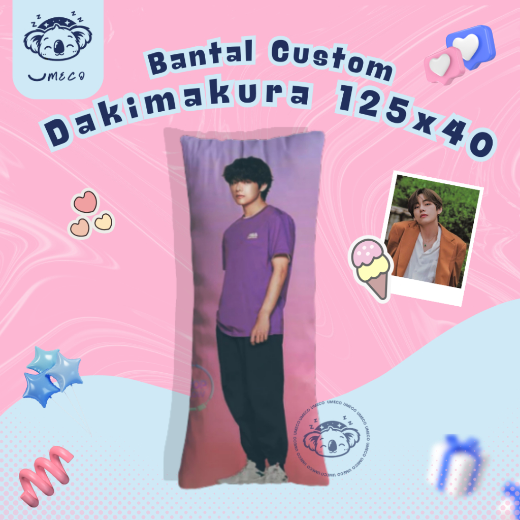 Jual UMECO - Bantal Dakimakura Jumbo Custom 125 x 40 cm | ANIME | KPOP ...