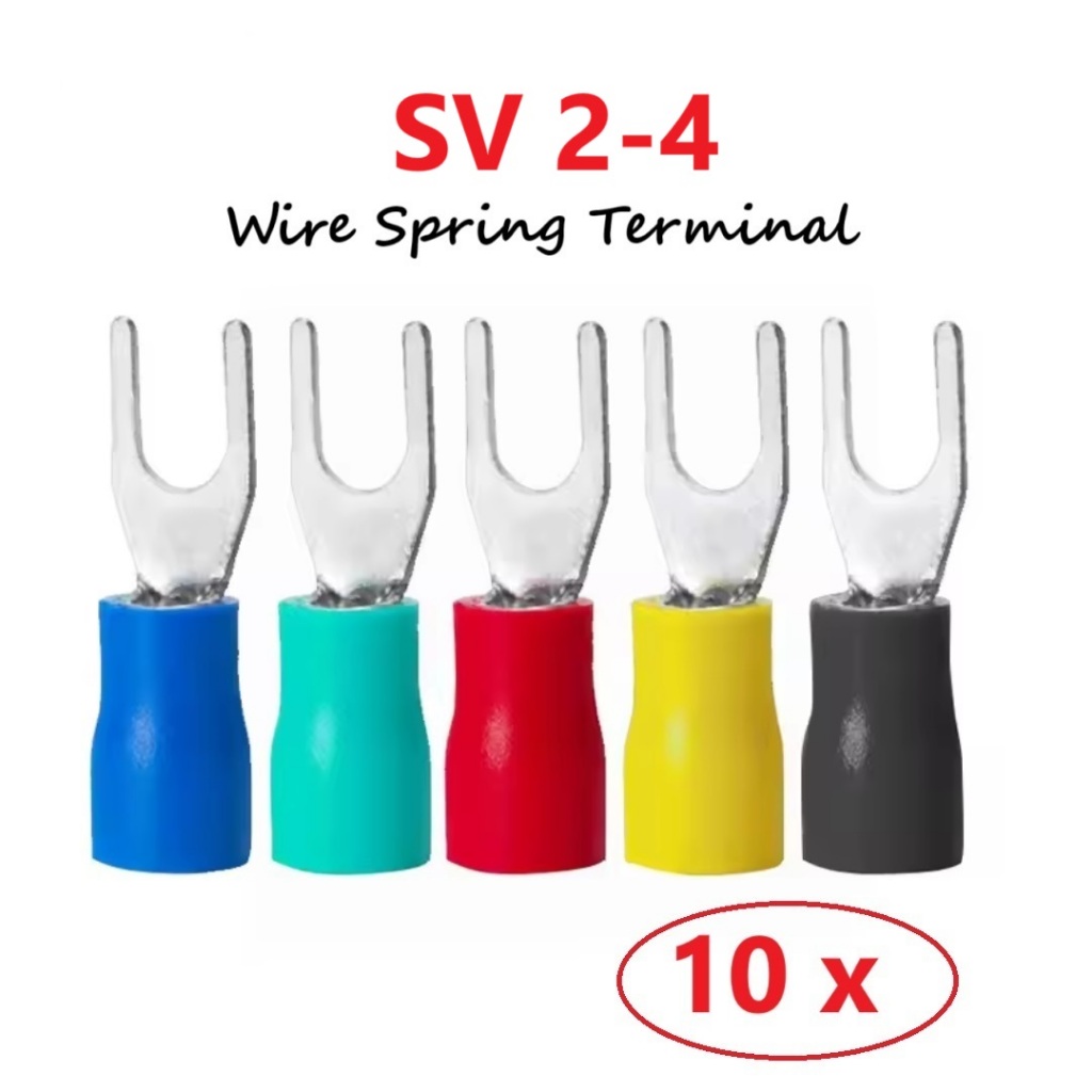 Jual Skun Soket Socket Terminal Y U Garpu Fork SV 2-4 Kabel 1.25 - 2.5 mm per 10 biji | Shopee ...