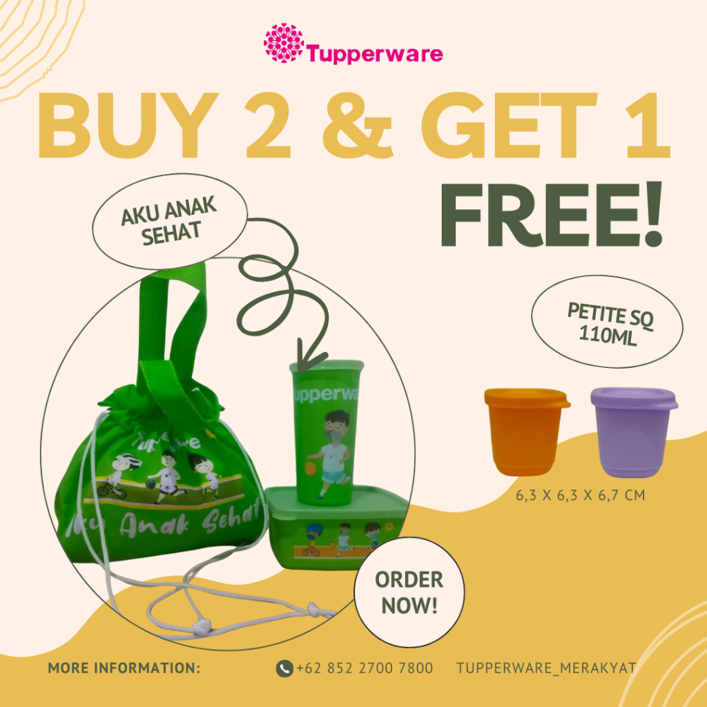 Jual Beli 3 dapat 5 tupperware/ AKU ANAK SEHAT/ Cosmo lady/ COSMO LADY ...