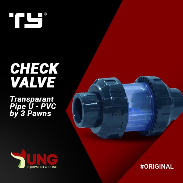 Jual TY Aquarium Check Valve Transparant Pipa Pipe U - PVC by 3 Pawns | Shopee Indonesia