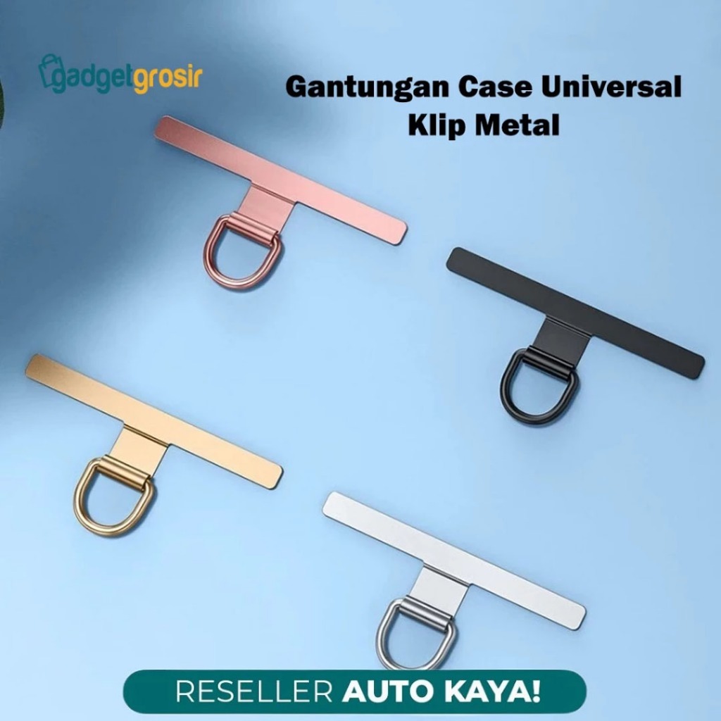 Jual Klip Besi Metal Gantungan Case HP Universal Tebal 0.3mm Stainless ...