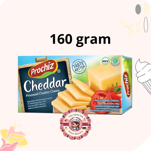 Jual Prochiz Premium Cheddar Cheese Processed Keju Parut 160 gram ...