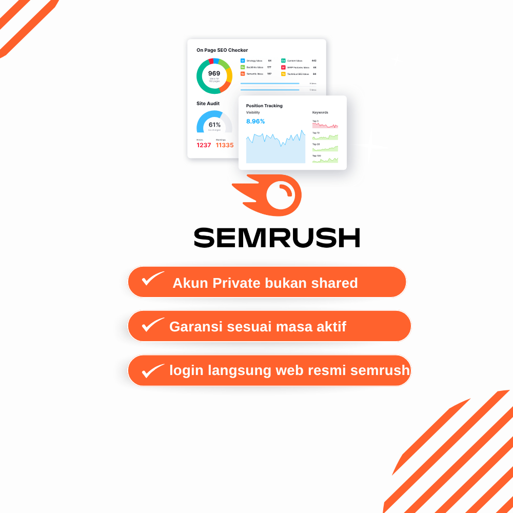 Jual SEMRUSH PREMIUM 1 BULAN I SEMRUSH GURU & SEMRUSH PRO | Shopee ...