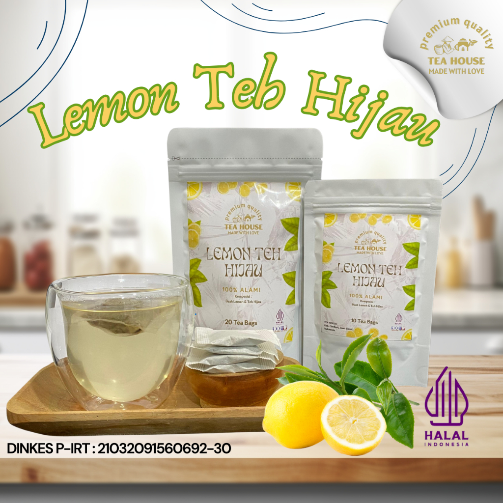 Jual Lemon Teh Hijau | Teh Celup Buah Lemon & Teh Hijau Isi 10 & 20 ...
