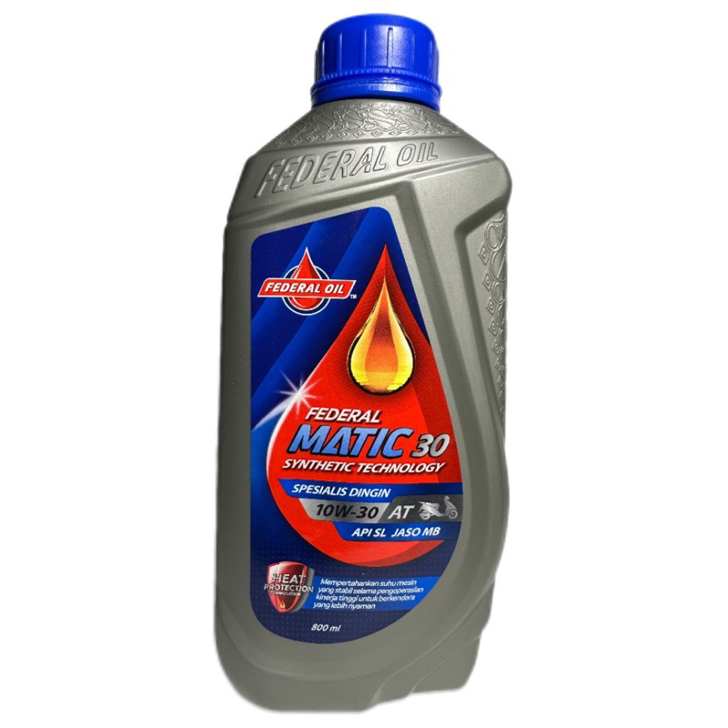 Jual Oli Federal Matic SILVER 800ml Oli Mesin Motor Federal Matic 0,8ml ...