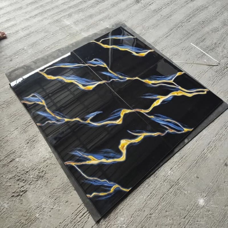 Jual granit lantai 60x60 gavra black gold arna | Shopee Indonesia